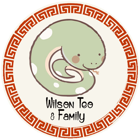 CNY Ang Pow Sticker - Ushering in the Snake Year — Label of Love Studio