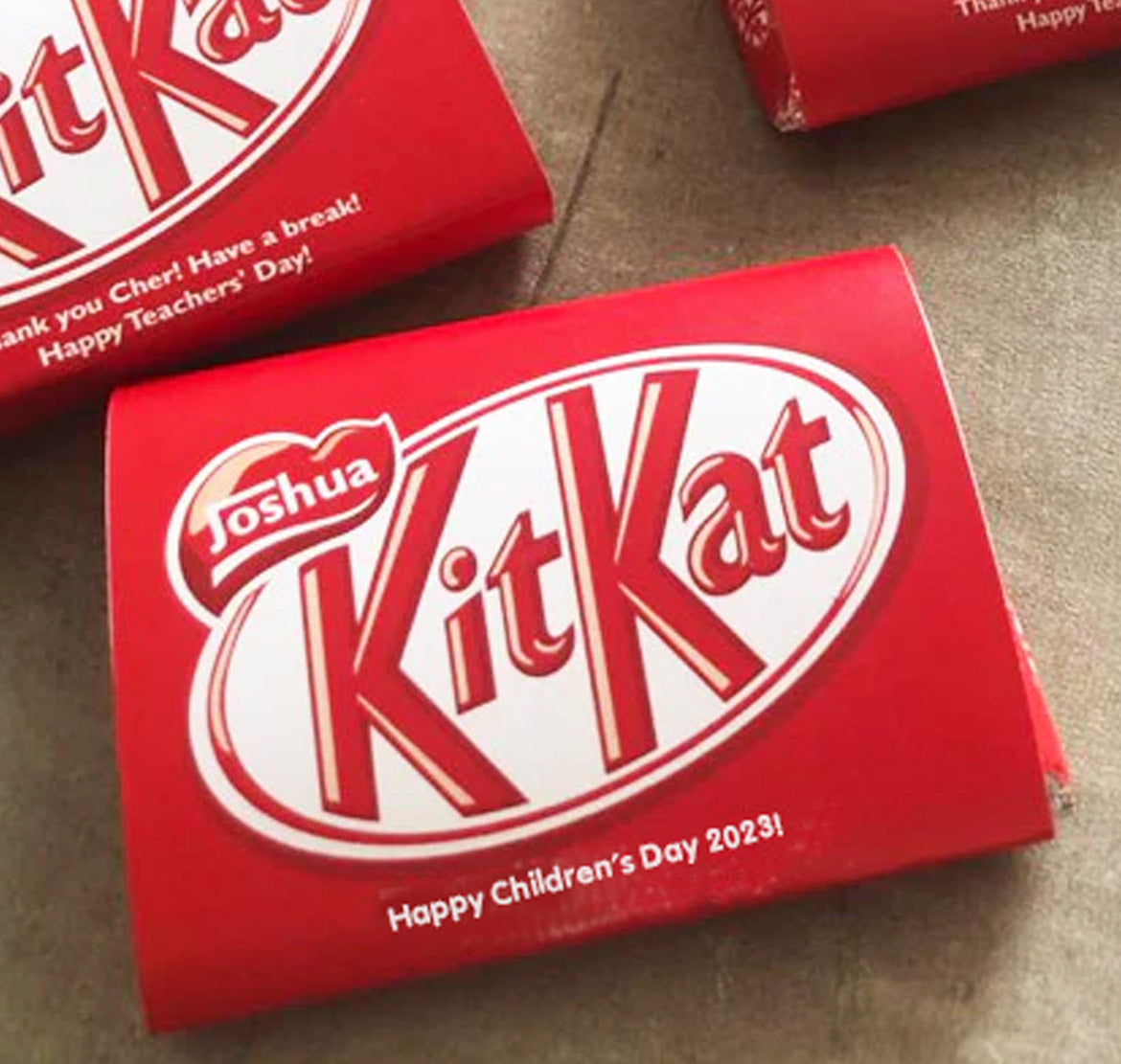 Children's Day Gift - Personalised Kit Kats — Label of Love Studio