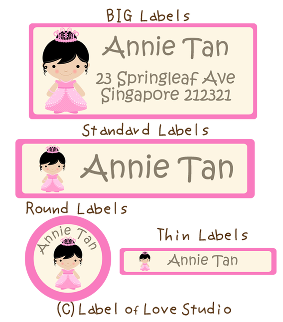 Personalized Kids Waterproof Name Labels & Labels for School — Label of ...