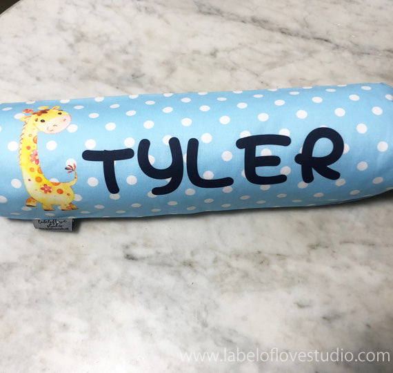 Baby Bolster Personalised - Lanky Giraffe — Label of Love Studio
