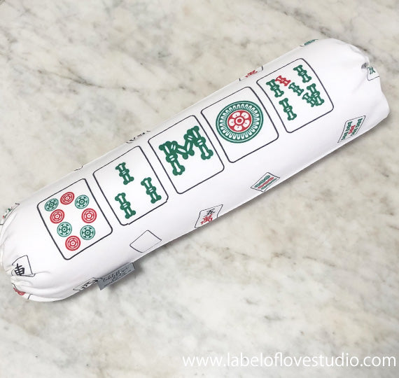 Huat Huat Mahjong Personalized Bolster — Label of Love Studio