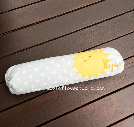 Mr Sunshine Personalized Bolster — Label of Love Studio