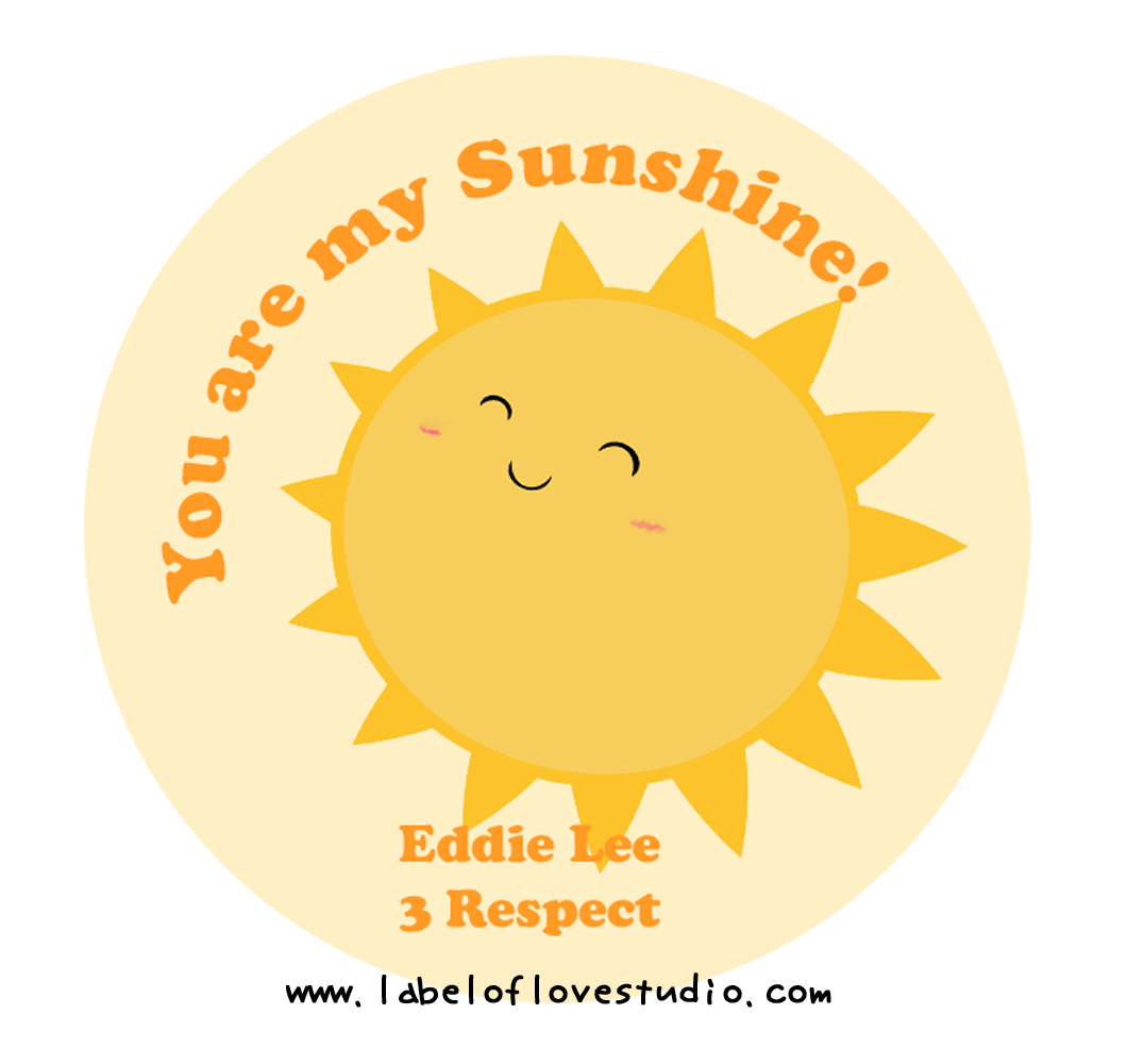 Mr Sunshine Labels — Label of Love Studio
